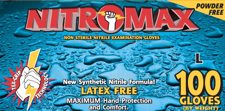 NitroMax Powder-Free Nitrile Exam Gloves | Emerald Gloves